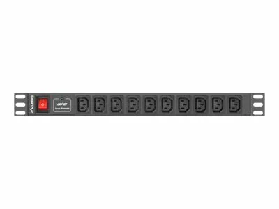 LANBERG PDU-10I-0200-IEC-BK PDU 1U 10A 10 aljzat IEC C13 2m Fekete | pcx.hu