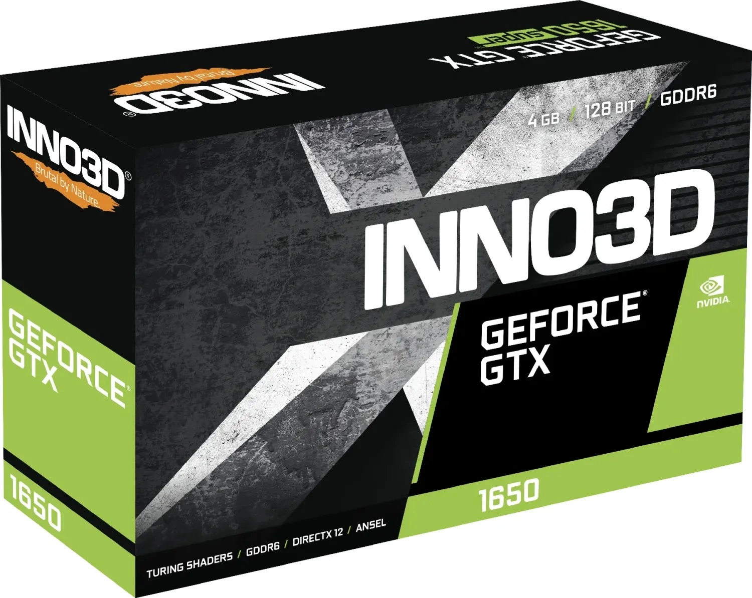INNO3D GTX 1650 Twin X2 OC V3 4GB GDDR6 videokártya (N16502-04D6X-171330N) | pcx.hu