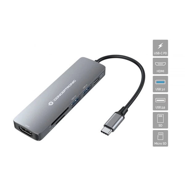 Conceptronic Notebook Dokkoló - DONN11G (Bemenet: USB-C, Kimenet: HDMI ...