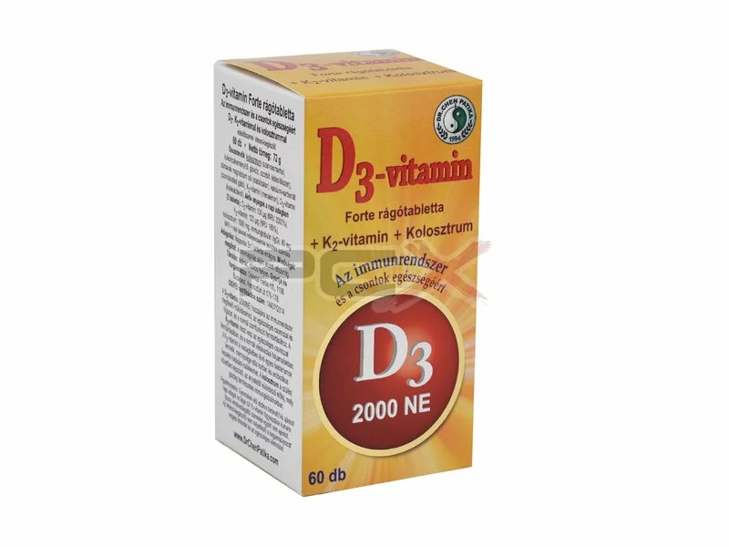 DR.CHEN D3 VITAMIN FORTE RÁGÓTABLETTA 60DB | pcx.hu