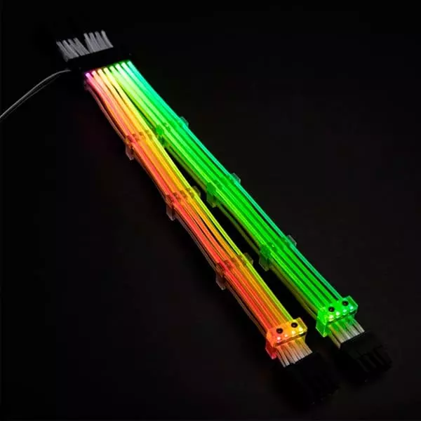 Kábel Lian Li Strimer 8-Pin RGB VGA Tápkábel 30cm (Aura Sync) Strimer 8 ...