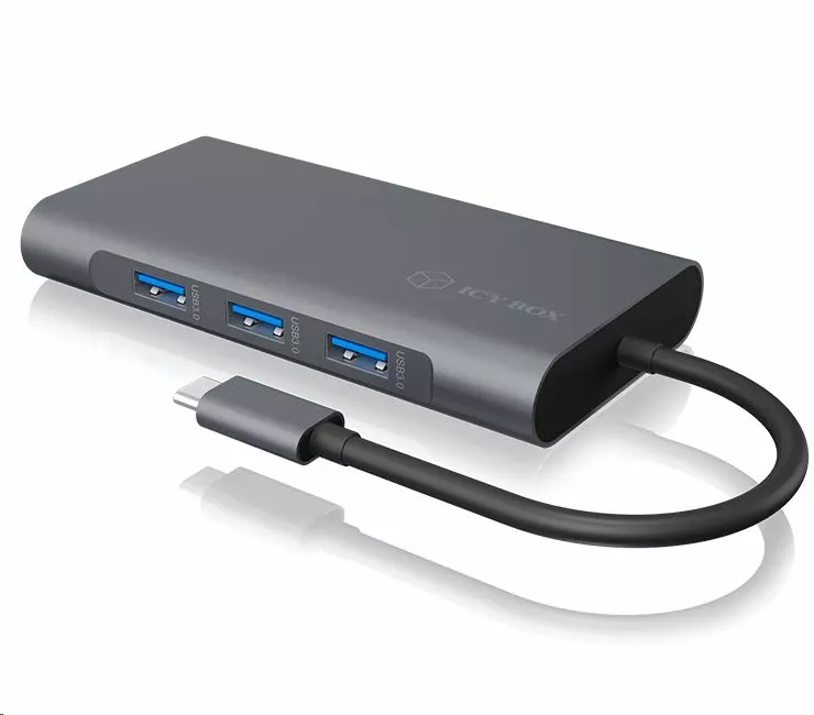 RaidSonic ICY BOX USB Type-C notebook dokkoló szürke (IB-DK4040-CPD ...