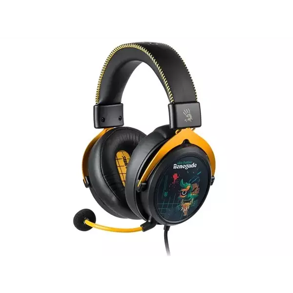 A4-Tech Bloody M595 Renegade Midnight USB fekete-sárga gamer headset ...