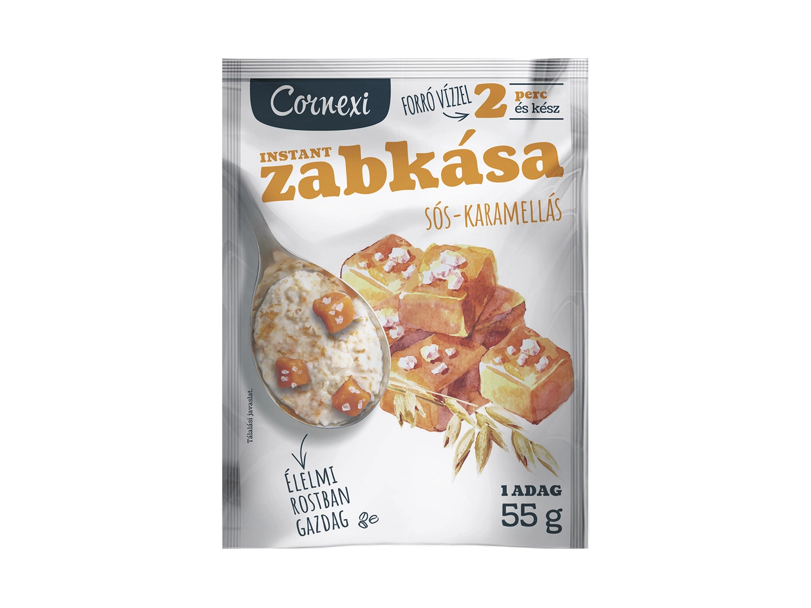 CORNEXI SÓS-KARAMELLÁS ZABKÁSA 55G | pcx.hu