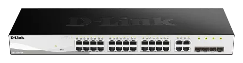 D-Link 24 10/100/1000 Base-T port with 4 x 1000Base-T /SFP ports DGS ...