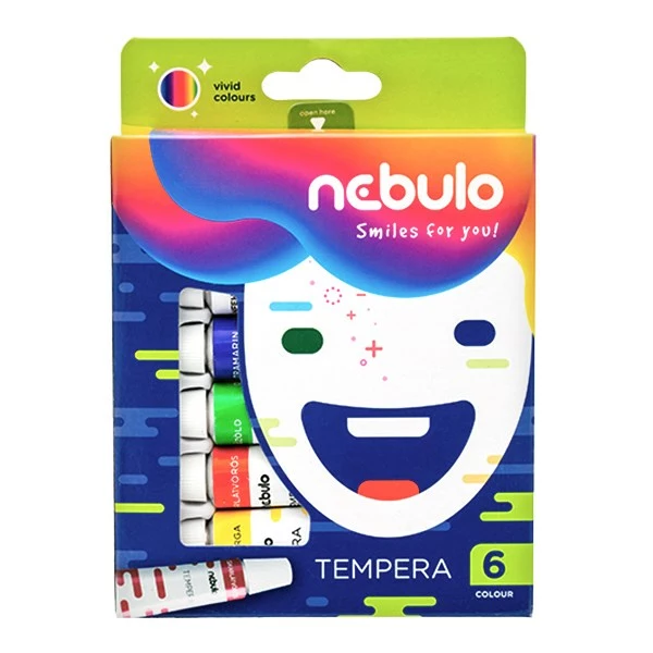 Nebulo 6 féle színű tempera készlet NTF-6-12 | pcx.hu