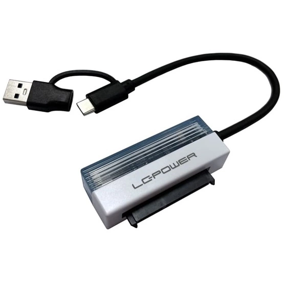 ADA LC Power USB-C és USB-A SATA és NVMe átalakító - LC-ADA-USB-SATA-25 ...