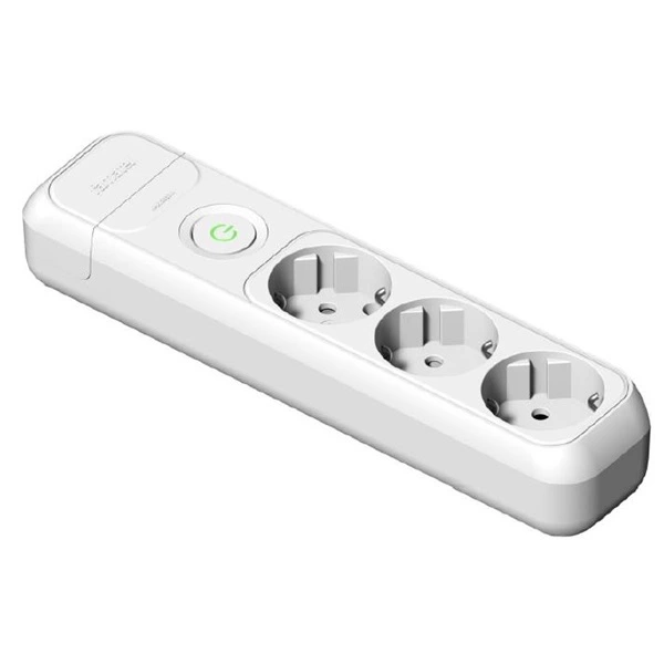 FAMATEL 2523 kapcsolóval fehér 16A-250V hármas földelt szerelhető ...