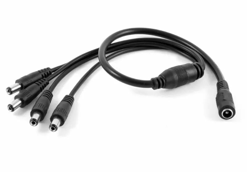 Nestron DC csatlakozó elosztó; 1x aljzat; 4x dugó DCKABEL1/4 | pcx.hu